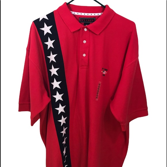 Ivy crew | Shirts | Ivy Crew Nwts Red White And Blue Stars Shirt | Poshmark